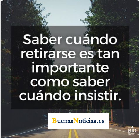 Saber cuándo insistir es igual de importante que saber cuando parar ...